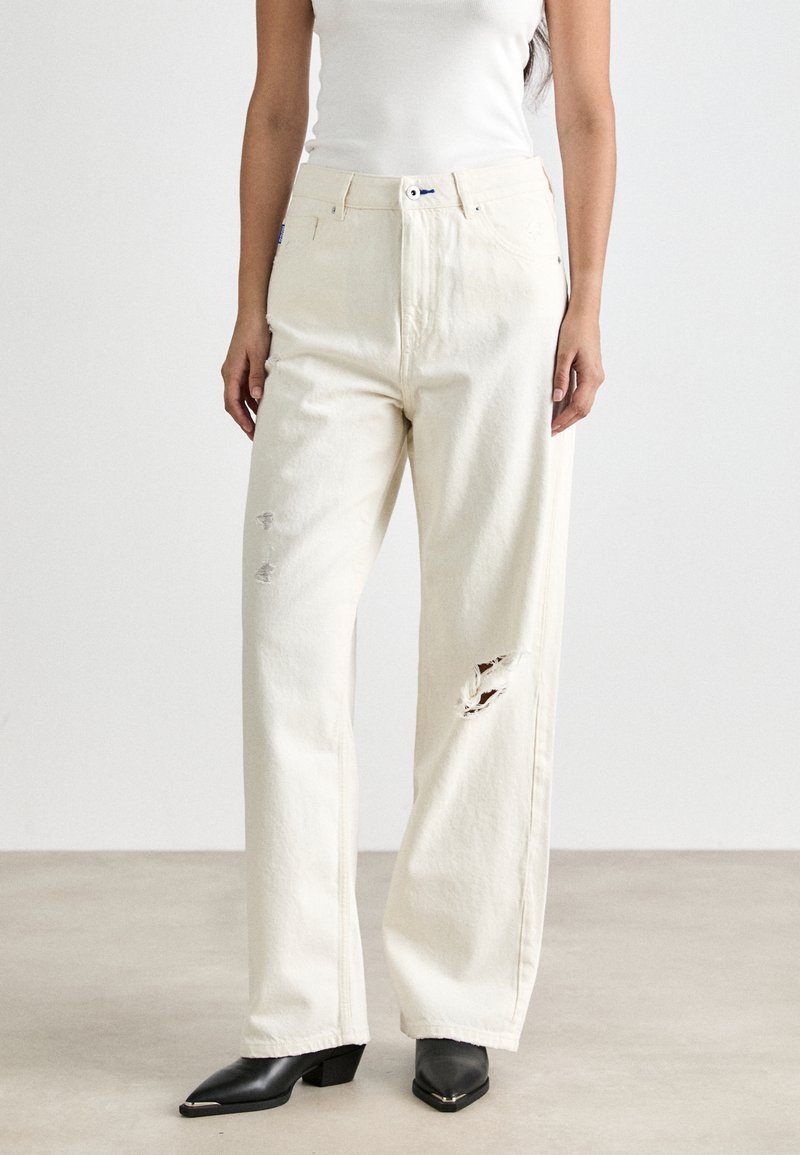 HUGO LENI - Jean boyfriend - light beige/beige - ZALANDO.FR