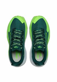 Brooks CALDERA 8 - Trail running shoes - atlantic deep green white ...