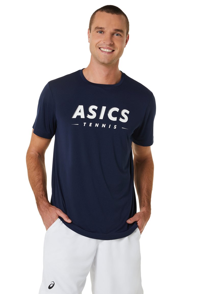 ASICS COURT GPX - T-shirt print - dunkelblau weiss/donkerblauw - Zalando.be