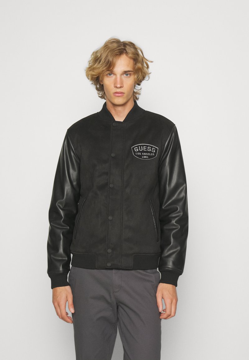 Guess MODERN VARSITY JACKET - Bomberjacke - jet black/schwarz - Zalando.ch