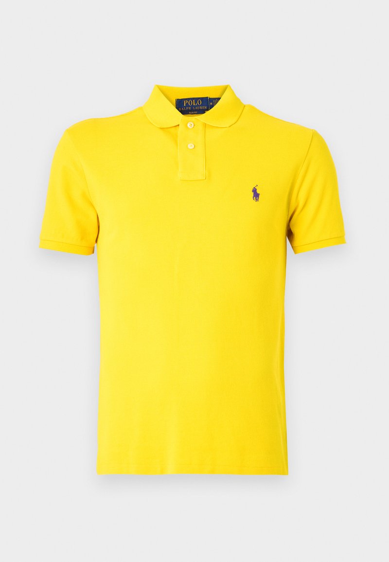 Polo Ralph Lauren SLIM FIT MESH POLO SHIRT - Polo - lemon rind/jaune ...