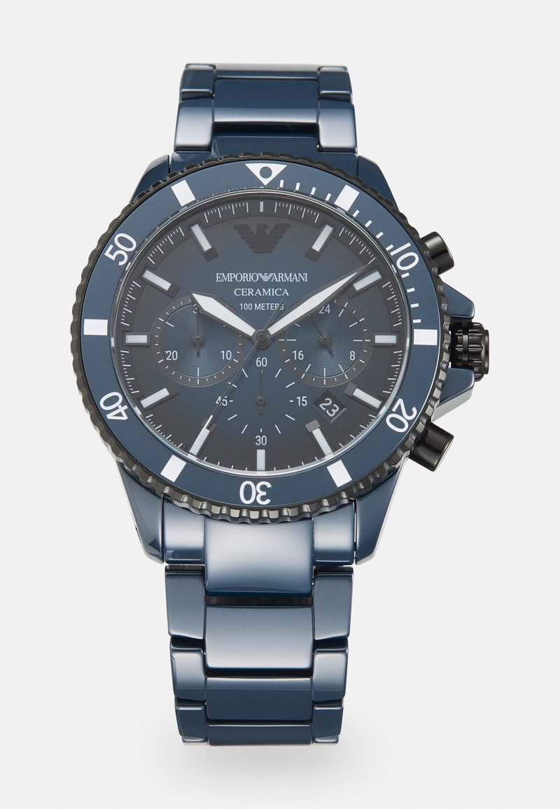 Emporio Armani Watch - Blue/dark blue - Zalando.co.uk