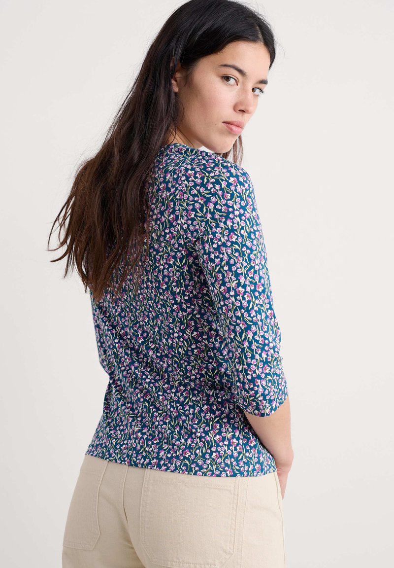 Seasalt Cornwall 3/4 EASEL - Long sleeved top - purple - flax flower ...