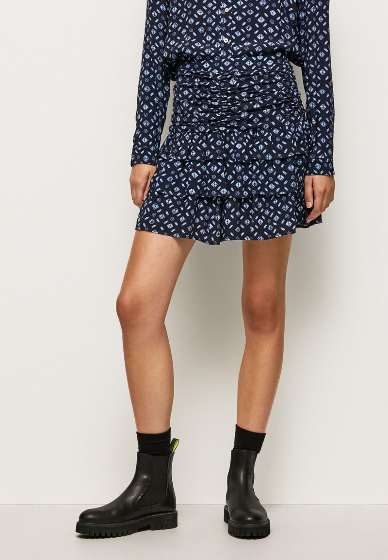 Pepe Jeans EIMI - Mini skirt - blue/dark blue - Zalando.ie