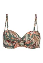 Marc & André HAZEL - Bikiniyläosa - olive multi ol3 mc0/hiekka - Zalando.fi