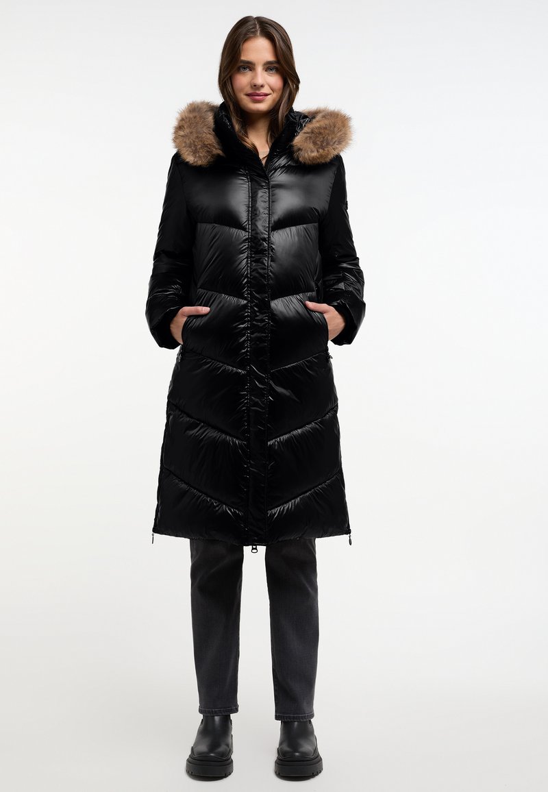 Frieda & Freddies Płaszcz zimowy/czarny - Zalando.pl