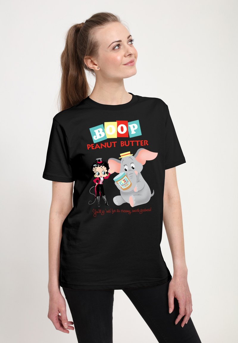 Henry Tiger BETTY BOOP PEANUT BUTTER - Triko s potiskem - black/černá ...