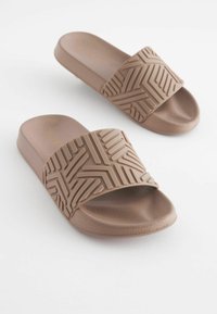 Next PATTERNED SLIDERS - Badesandale - cement/beige - Zalando.ch