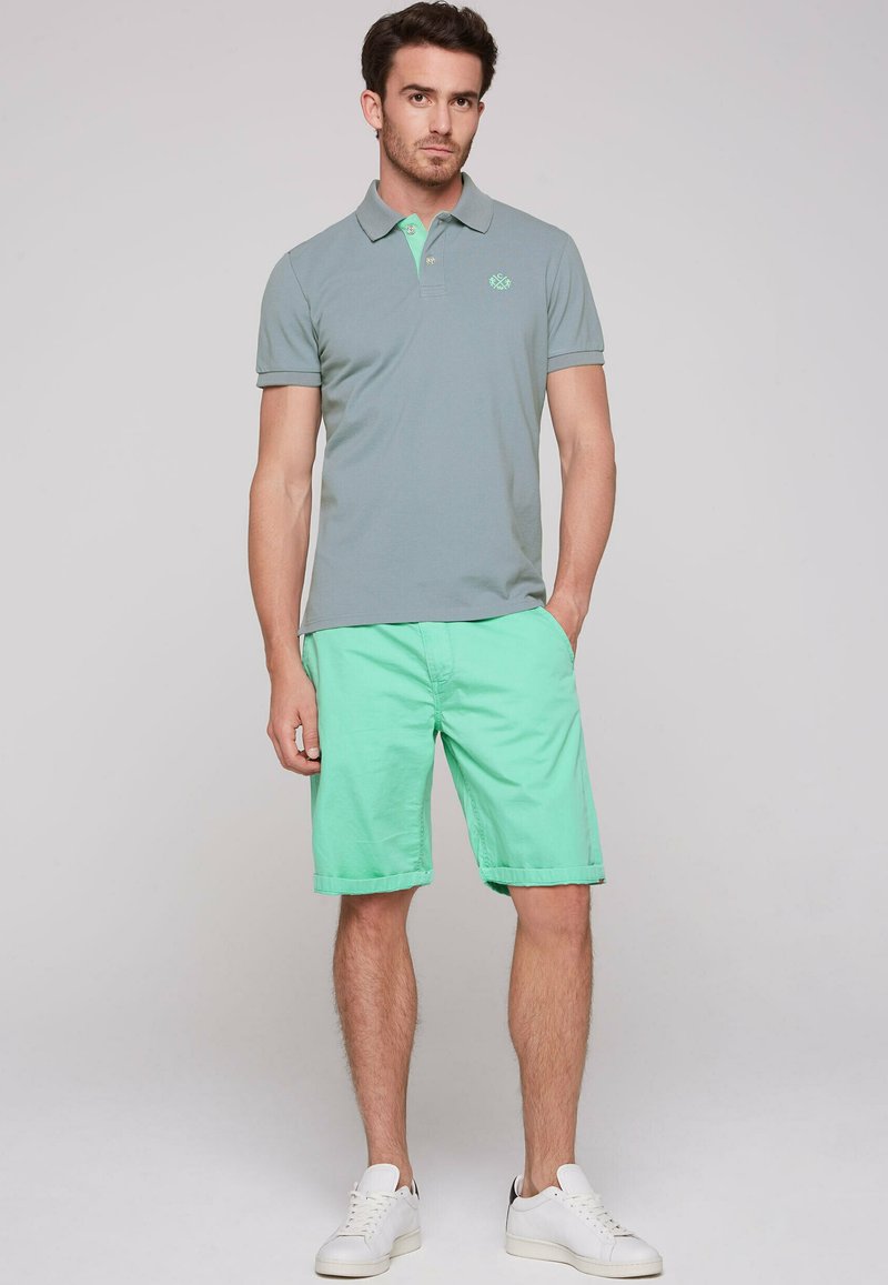 Camp David BASIC AUS MIT LOGOSTICK - Poloshirt - concrete grey/grau ...