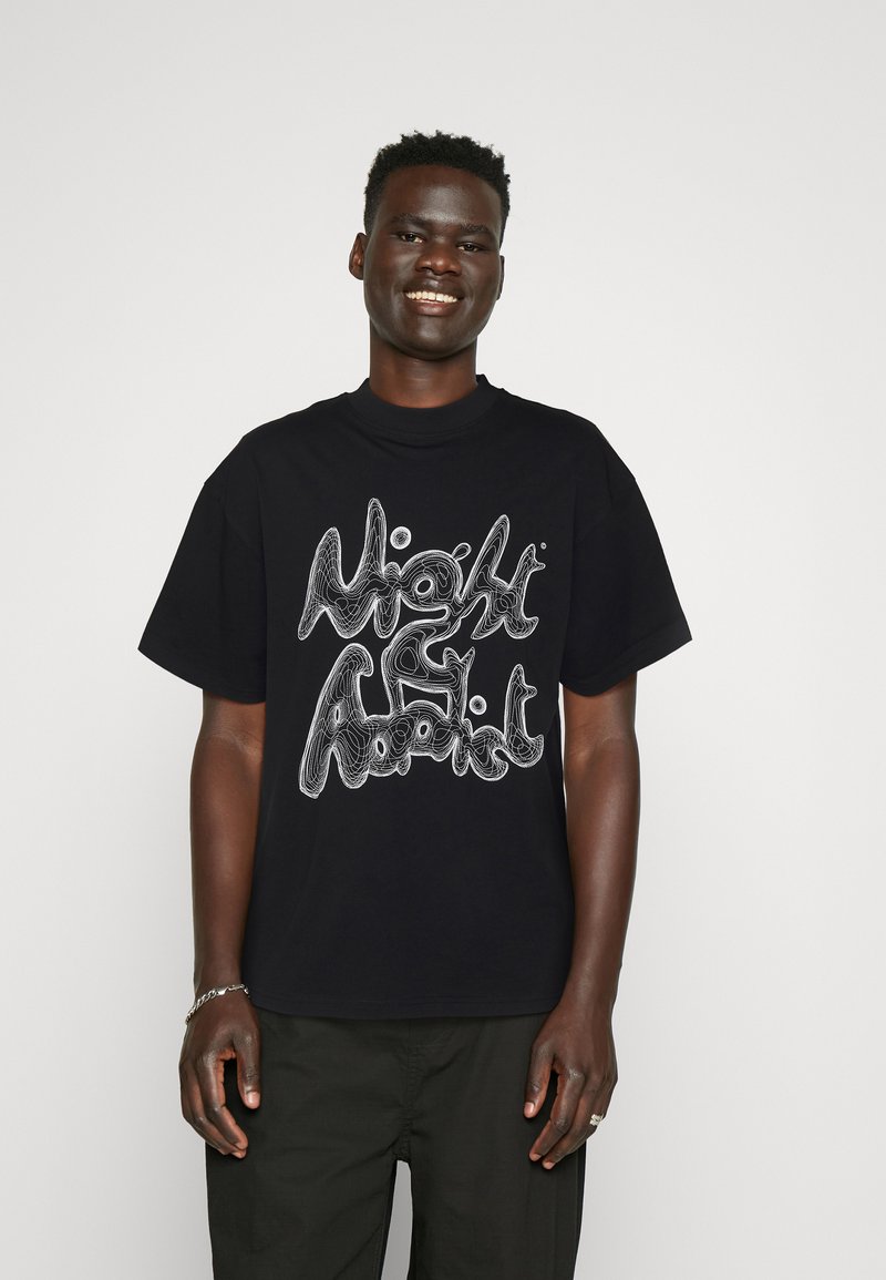 Night Addict Print T-shirt - black - Zalando
