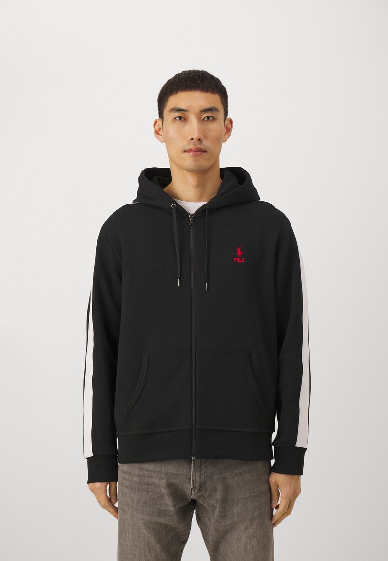 Polo Ralph Lauren HOOD LONG SLEEVE - Zip-up sweatshirt - black - Zalando.ie