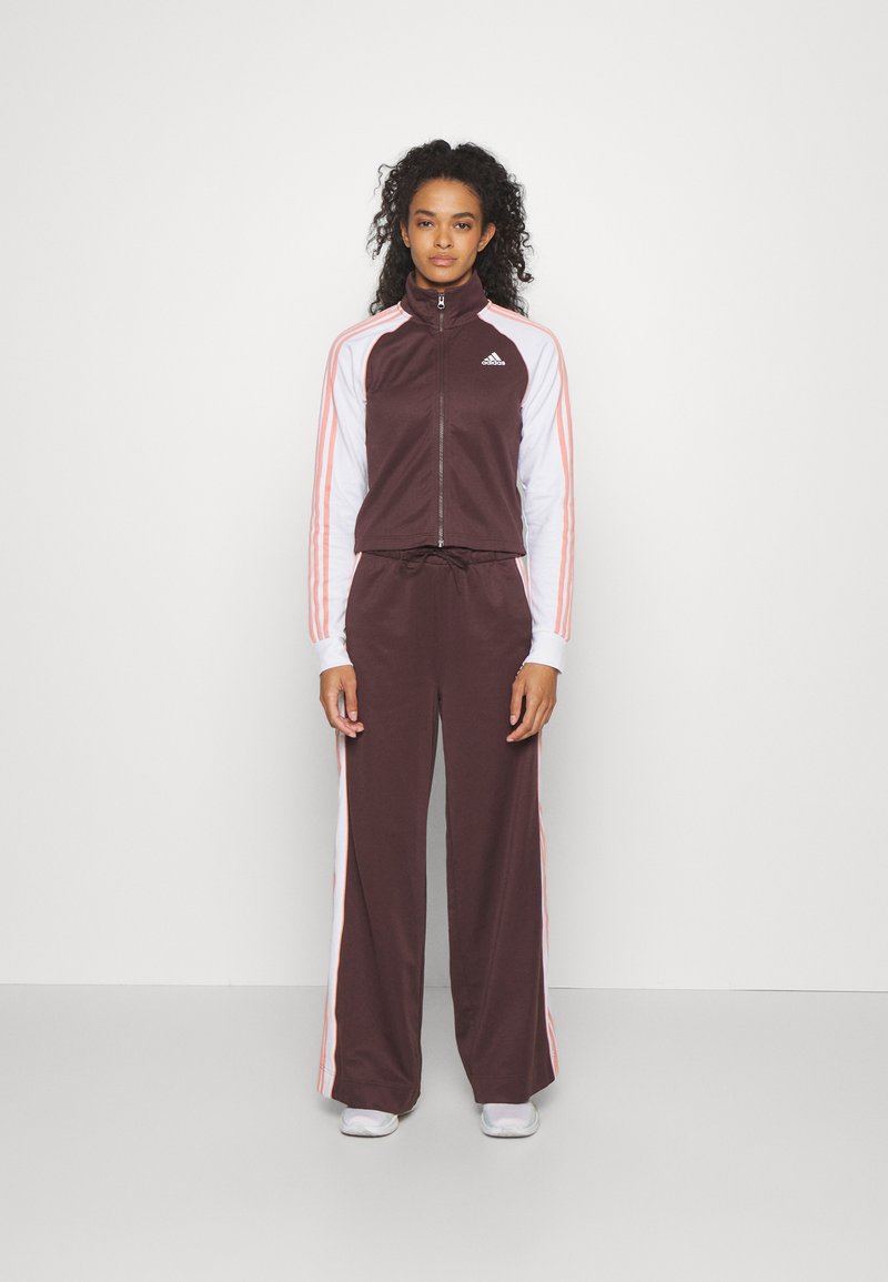 adidas Sportswear Tracksuit - shadow brown/wonder clay/brown - Zalando.ie
