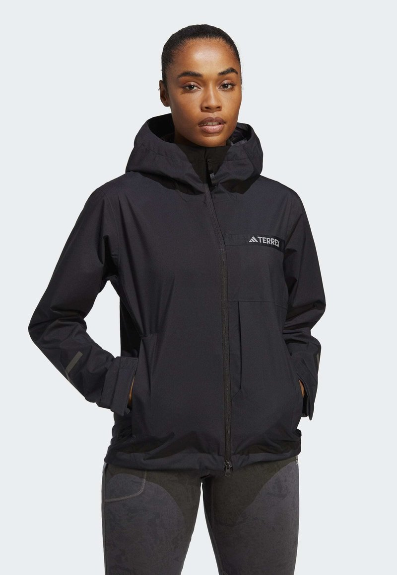 adidas Performance TERREX MULTI RAIN.RDY - Chaqueta Hard shell - black ...