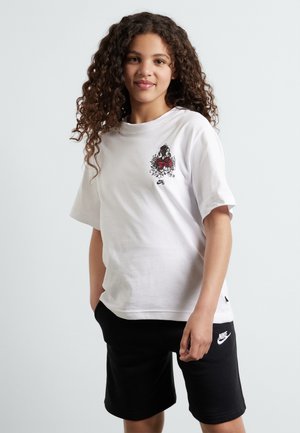 Nike Sportswear TEE - Print T-shirt - white - Zalando.co.uk