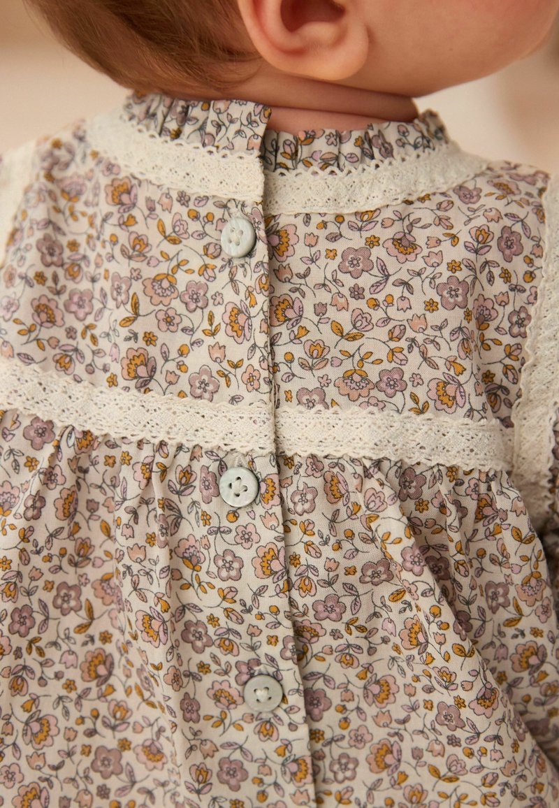 Next 2 PIECE SET - REGULAR FIT - Legging - ecru cream floral/beige ...