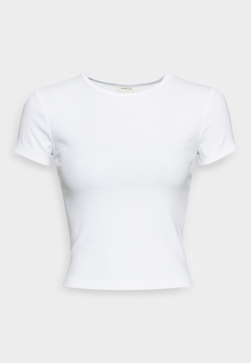 Gina Tricot BASIC - Basic T-shirt - white - Zalando.ie