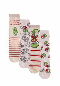 Next CHRISTMAS ANKLE 4 PACK - REGULAR FIT - Ponožky - the grinch/růžová ...