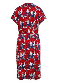 GOLDNER Jerseykleid - ruby red / royal blue / cream white/rot - Zalando.de
