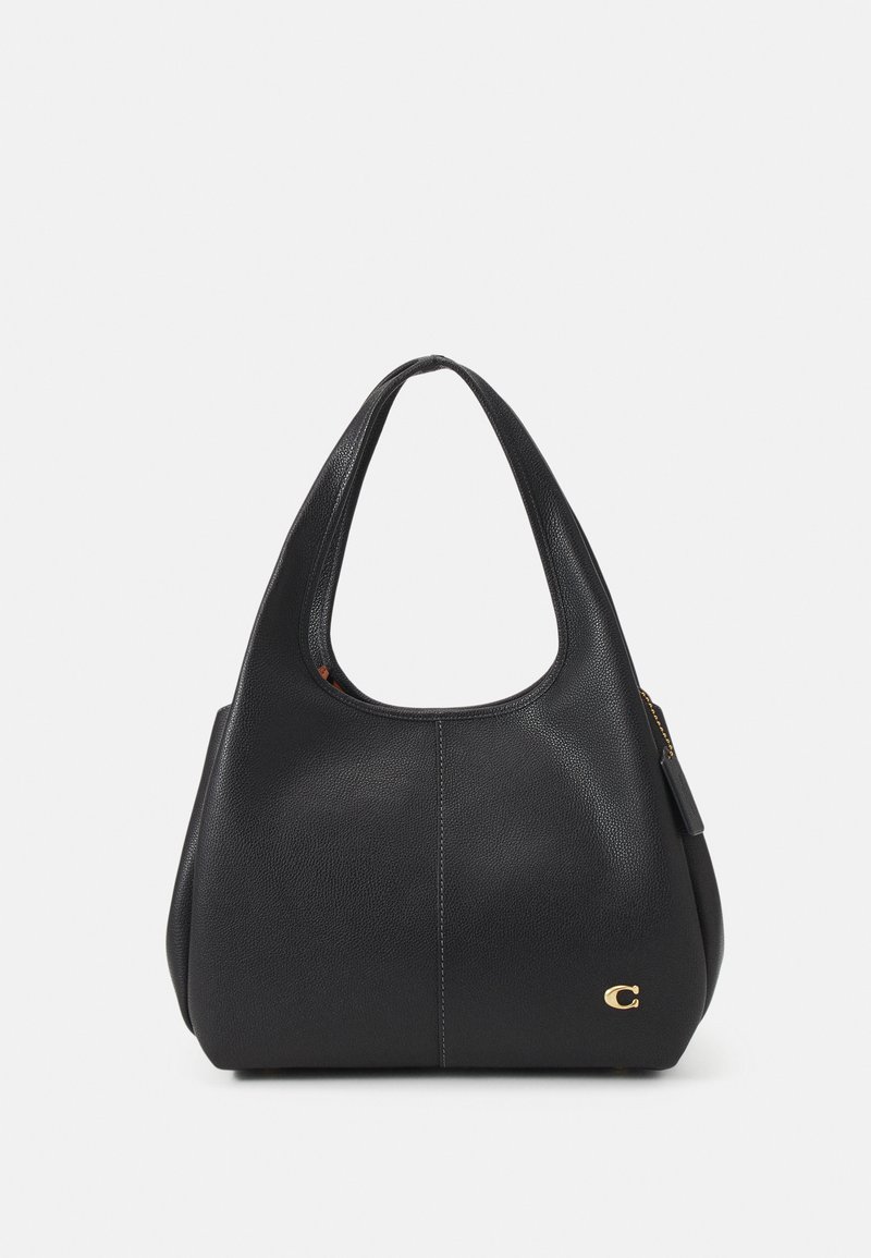 Coach POLISHED PEBBLE LANA SHOULDER BAG - Kézitáska - black/fekete ...