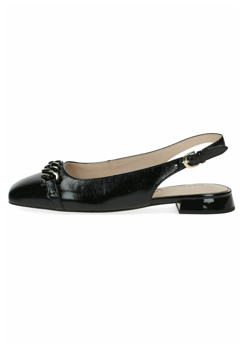 Caprice Slingback ballet pumps - black naplak/black - Zalando.ie