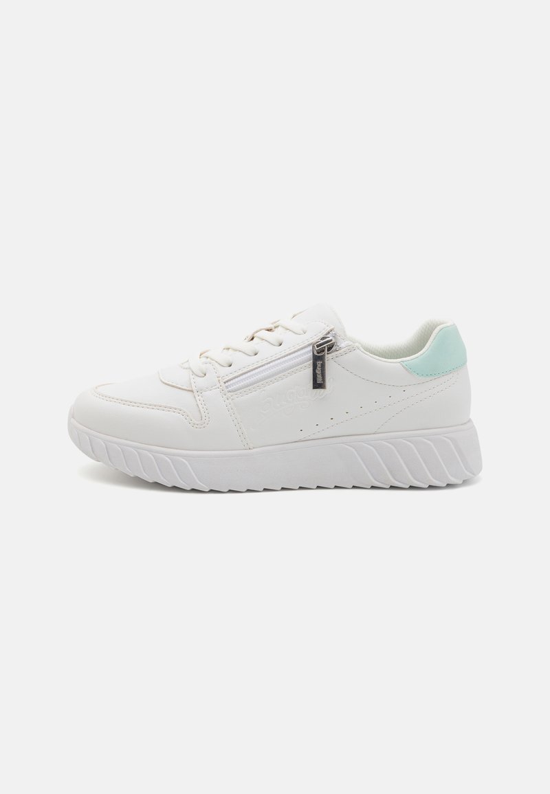 bugatti Sneaker low - white/light green/weiß - Zalando