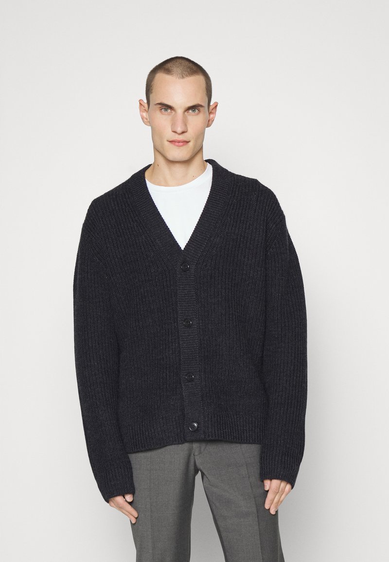 Tiger of Sweden REINER - Cardigan - dark grey melange/anthracite ...