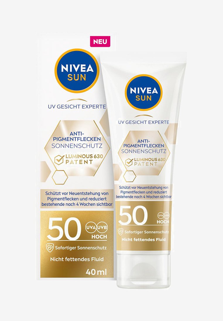 NIVEA SUN UV FACE LUMINOUS630 ANTI PIGMENT SPF 50 - Zonnebrandcrème ...