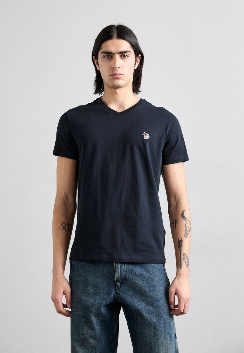 PS Paul Smith MENS ZEBRA BADGE - Basic T-shirt - blues/dark blue ...