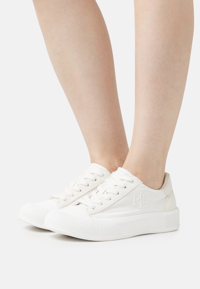 Lauren Ralph Lauren DAISIE - Edzőcipő - snow white/club house cream ...