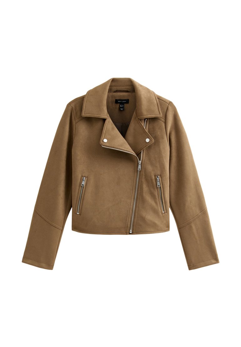 New Look BIKER - Imitatieleren jas - tan - Zalando.nl