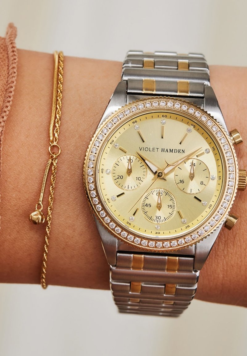 Violet Hamden Chronograph watch - gold-coloured - Zalando