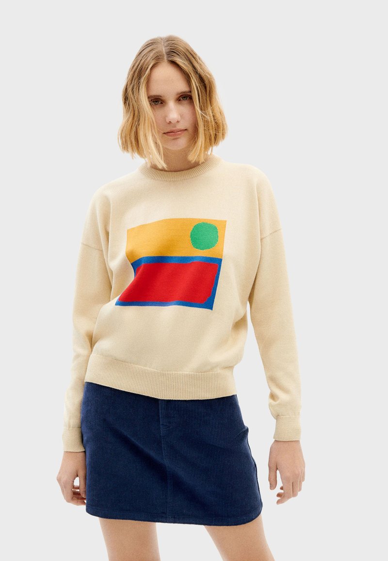 Thinking Mu SOLEIL - Sweatshirt - off white/écru - ZALANDO.FR