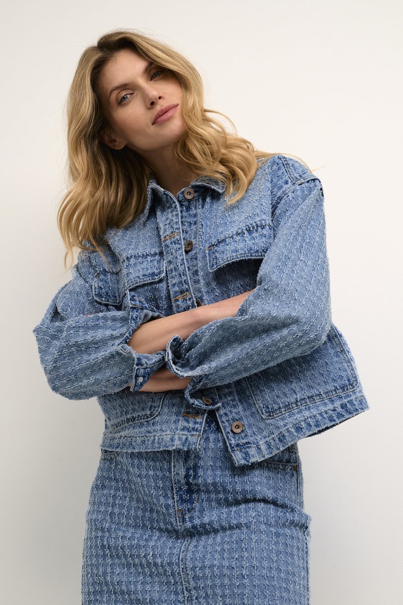 Cream CRBONA - Veste en jean - beverly blue denim/denim bleu - ZALANDO.FR