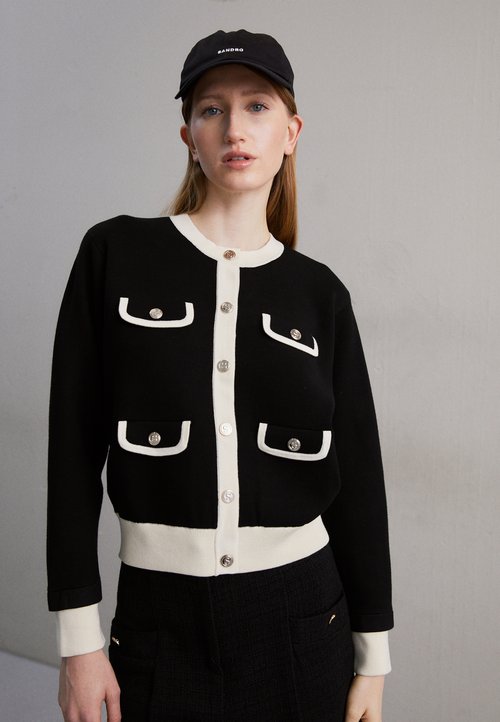 BOSS FABOSA - Strickjacke - patterned/schwarz - Zalando.ch