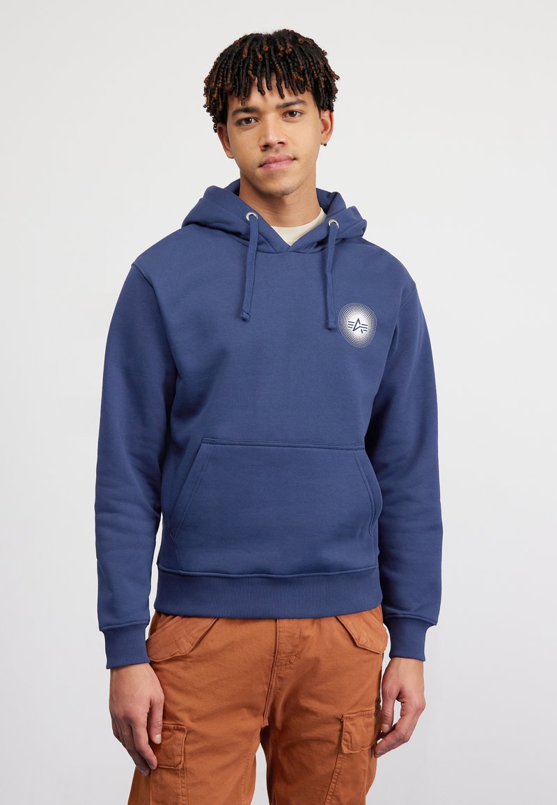 Alpha Industries DOTED HOODY - Sudadera - ultra navy/azul marino - Zalando.es