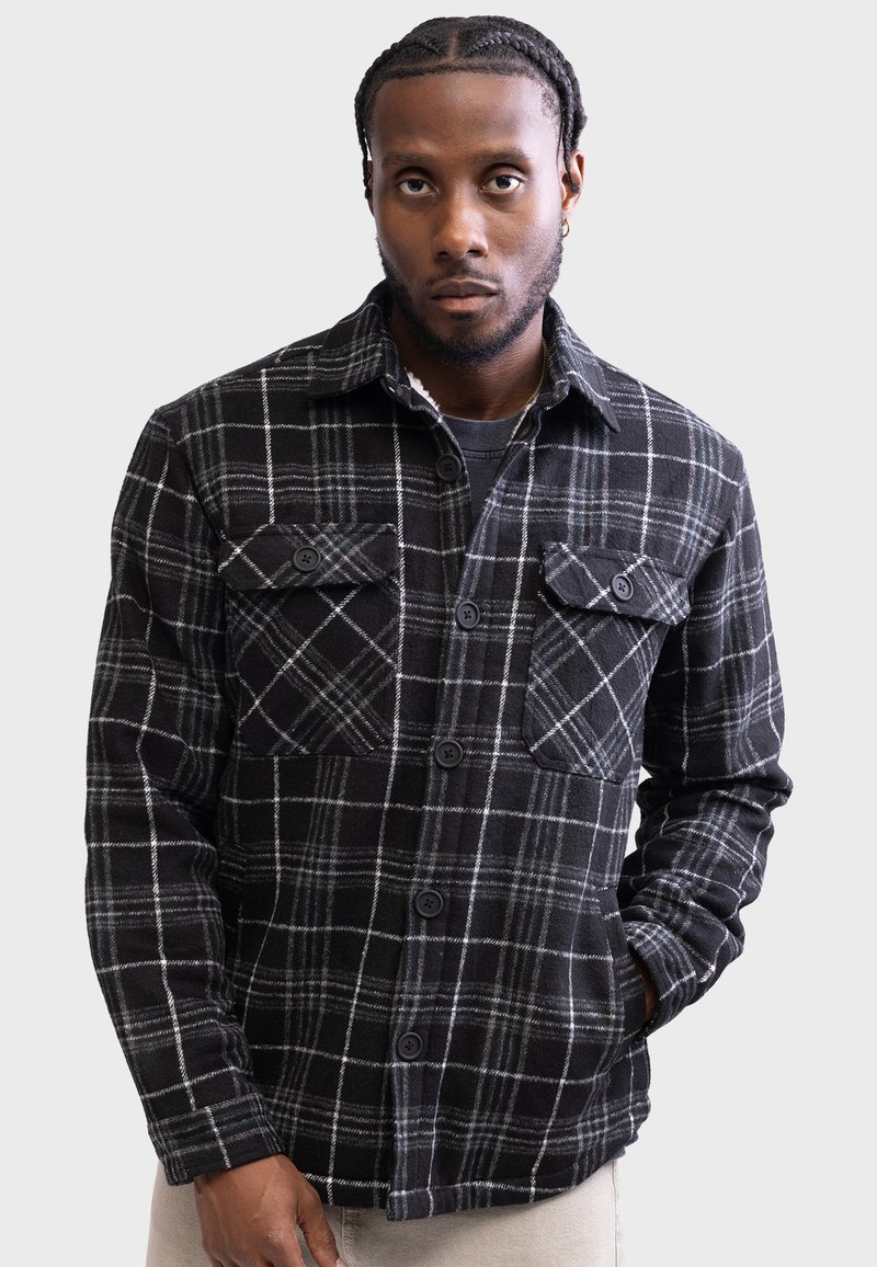 Redefined Rebel RRIAN - Shirt - black check/black - Zalando
