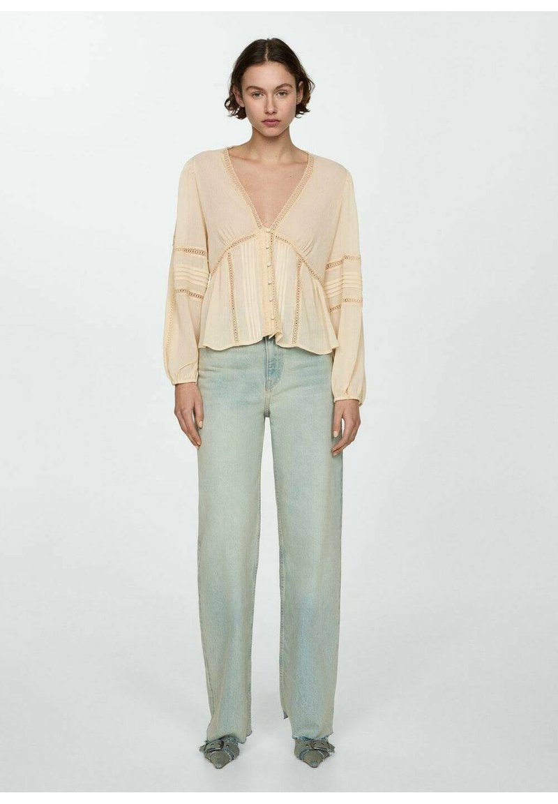 Mango DIANA - Bluse - ecru/beige - Zalando.de