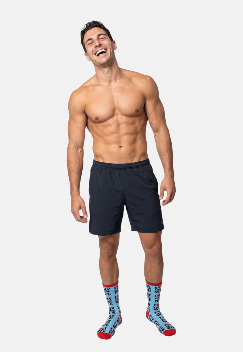 Mr Ukko 2 PACK I LOVE MY AWESOME WIFE - Sokken - wife blue white/blauw ...