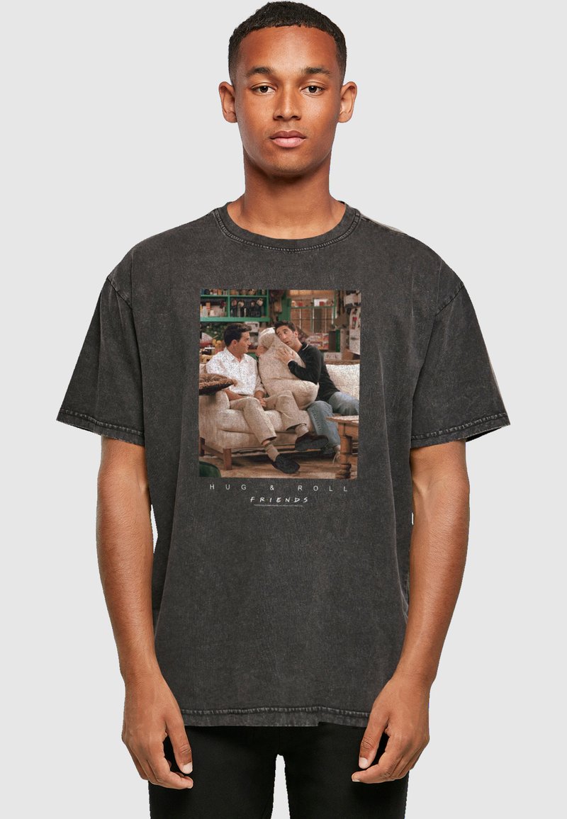 ABSOLUTE CULT FRIENDS HUG AND ROLL - Print T-shirt - black - Zalando.de