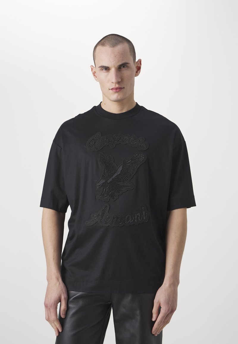 Emporio Armani Print T-shirt - nero/black - Zalando.co.uk