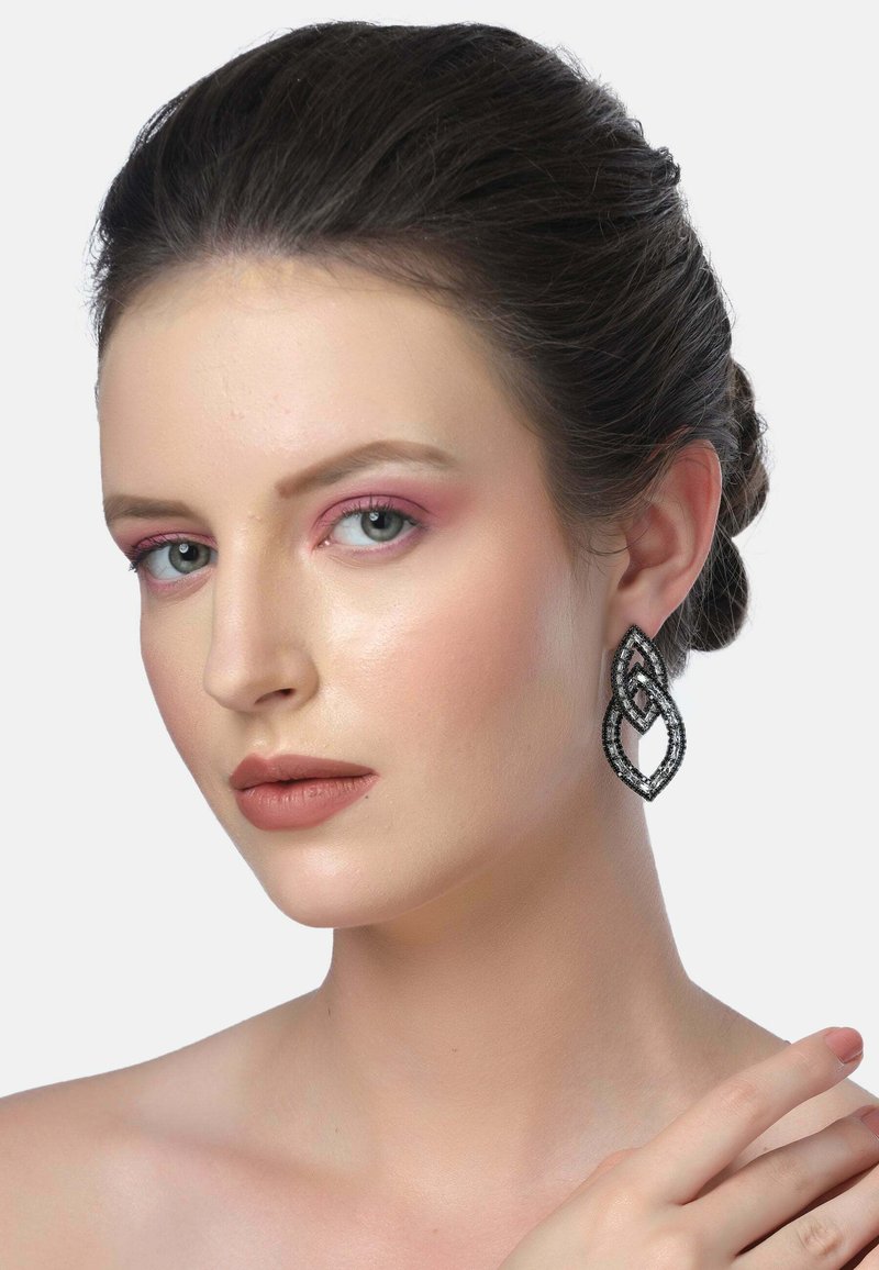 AVANT-GARDE PARIS DIVA INTERLINKED DROP - Kõrvarõngad - black/must ...