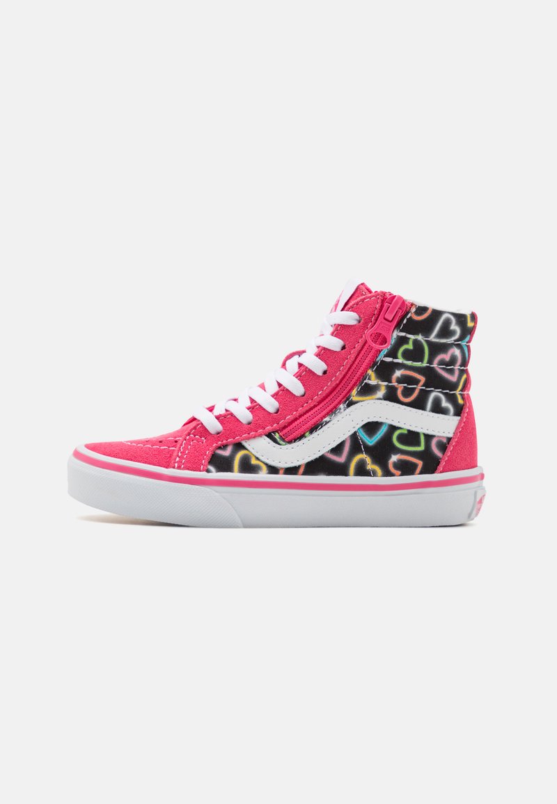 Vans SK8-HI REISSUE SIDE ZIP UNISEX - High-top trainers - pink/multi ...