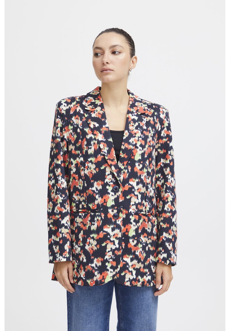 ICHI Blazer - total eclipse multi aop/blu scuro - Zalando.it