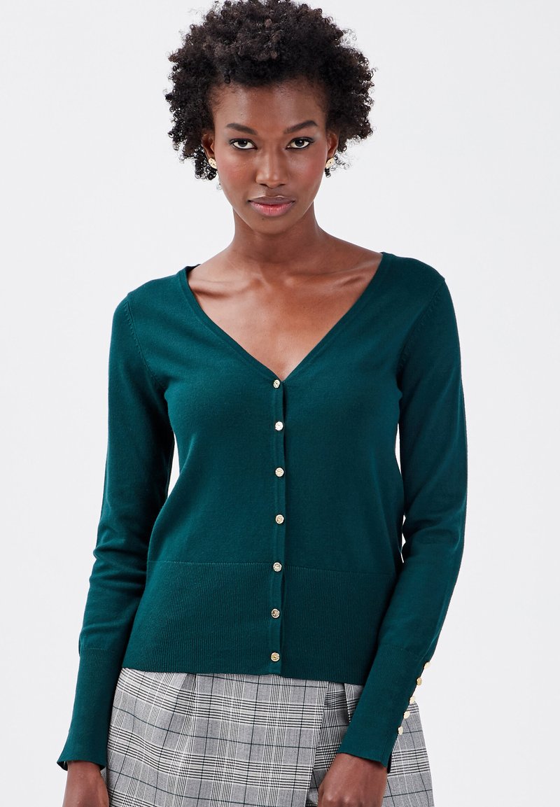 Cache Cache Gilet - vert foncé - ZALANDO.BE