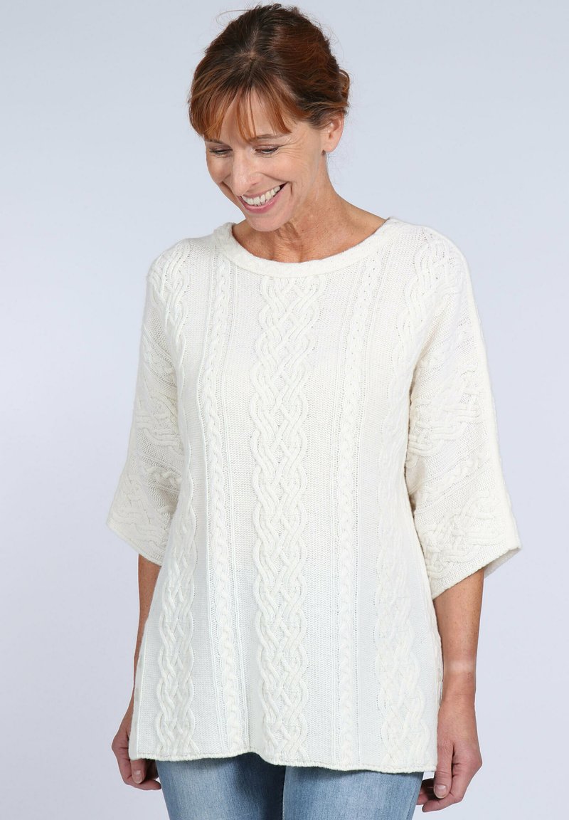 Sorgenfri Sylt MITZI - Strickpullover - ivory/weiß - Zalando.de