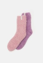 Skechers WOMEN COZY FUZZY SOCKS 2 PACK - Strumpor - sea frog/syrenlila ...