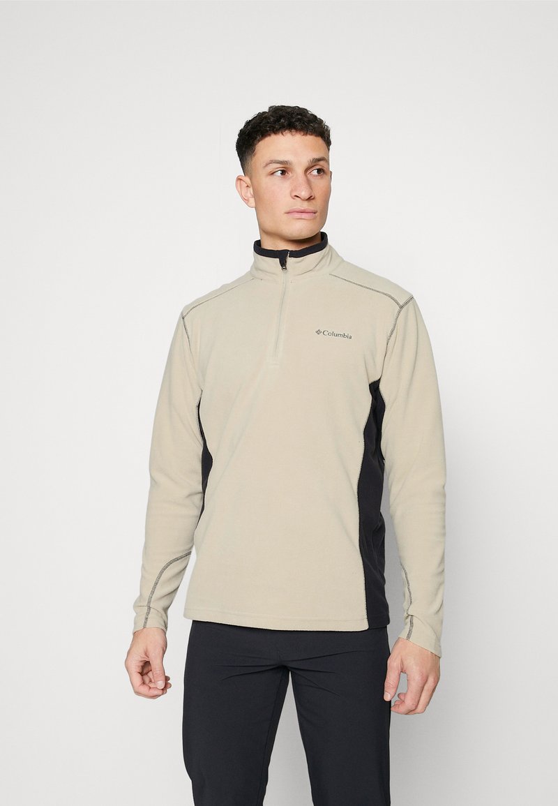 Columbia KLAMATH RANGE™ HALF ZIP - Fleece jumper - ancient fossil/black ...