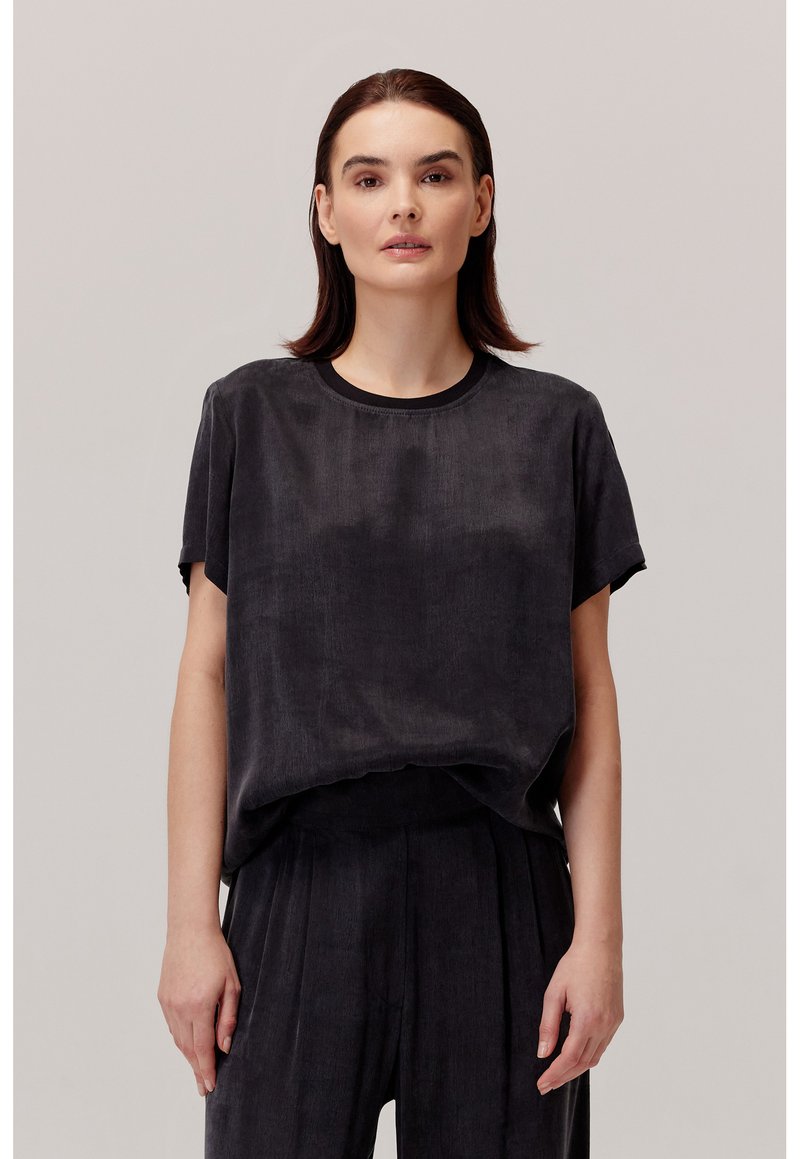 Anataka FIGRO - T-shirt basic/czarny melanż - Zalando.pl