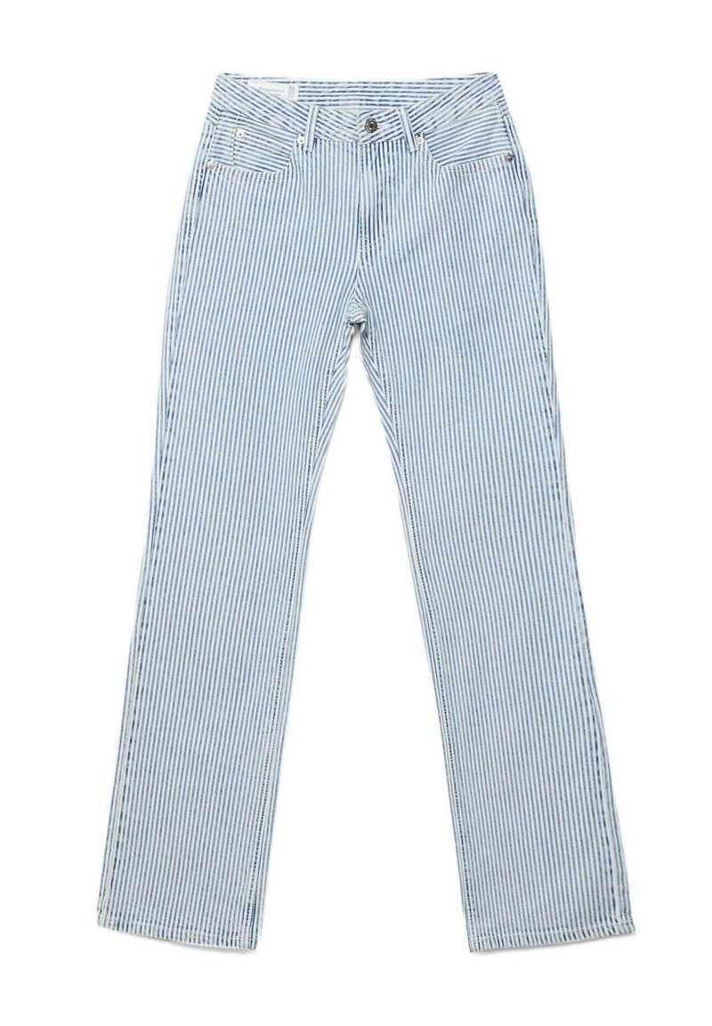 Stradivarius VINTAGE - Jeans Straight Leg - mottled blue/blau-meliert ...