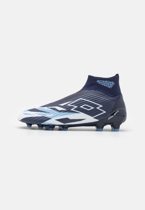 Umbro TOCCO III PRO FG - Moulded stud football boots - black/white/malibu blue/black - Zalando.ie